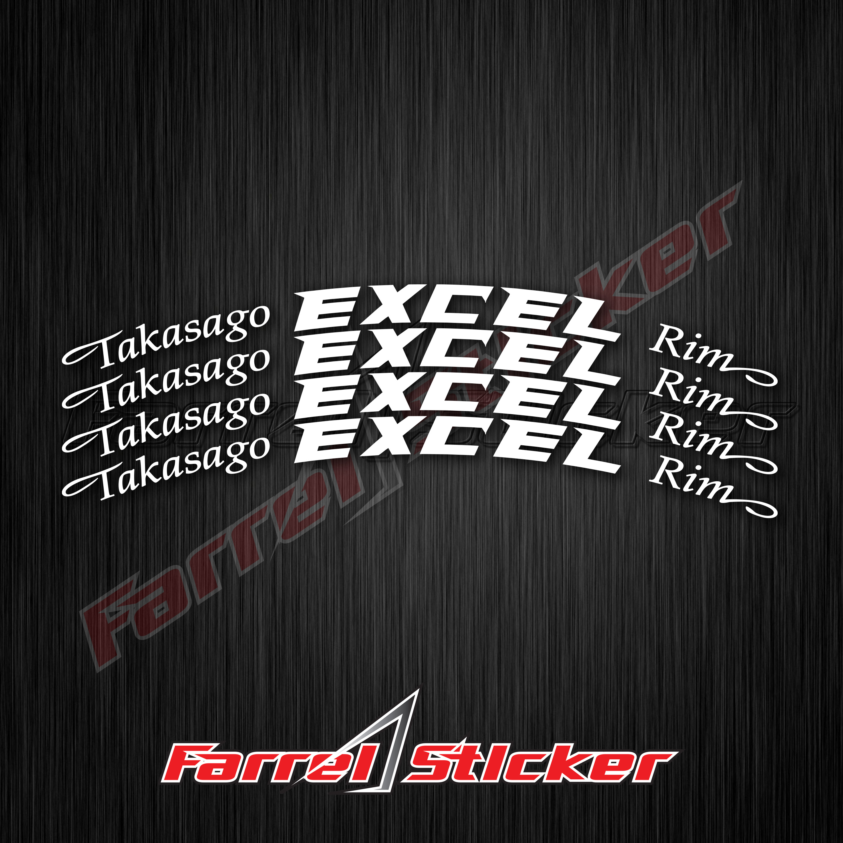 stiker velg sticker TAKASAGO EXCEL RIM | Lazada Indonesia