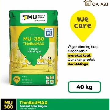 MU 380 THINBEDMAX PEREKAT BATA RINGAN / MORTAR UTAMA | Lazada Indonesia