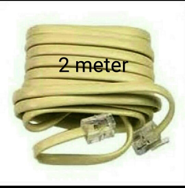 2 meter Kabel Line Telepon Telfon Telpon 2 Meter M Jack Jek RJ 11 ...