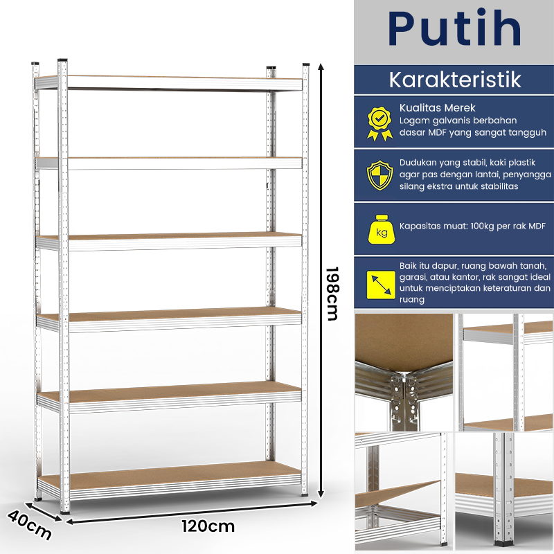 Weyon Rak susun Rak besi Rak besi siku lubang Rak susun serbaguna/Rak ...