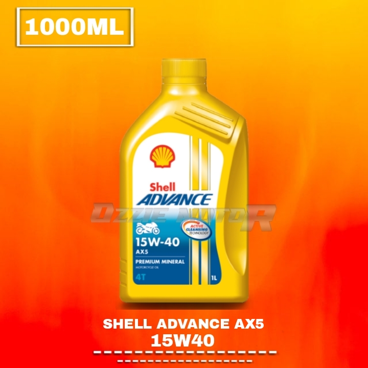 Shell Advance AX5 15W40 MA 1L Oli mesin 4T | Lazada Indonesia