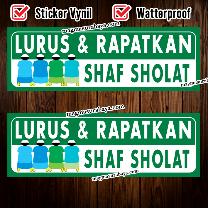 Stiker Lurus dan Rapatka Shaf Sholat | Lazada Indonesia