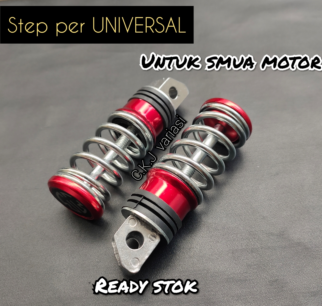 Footstep Model Per / Footstep Spiral Belakang Untuk Semua Motor - Merah ...