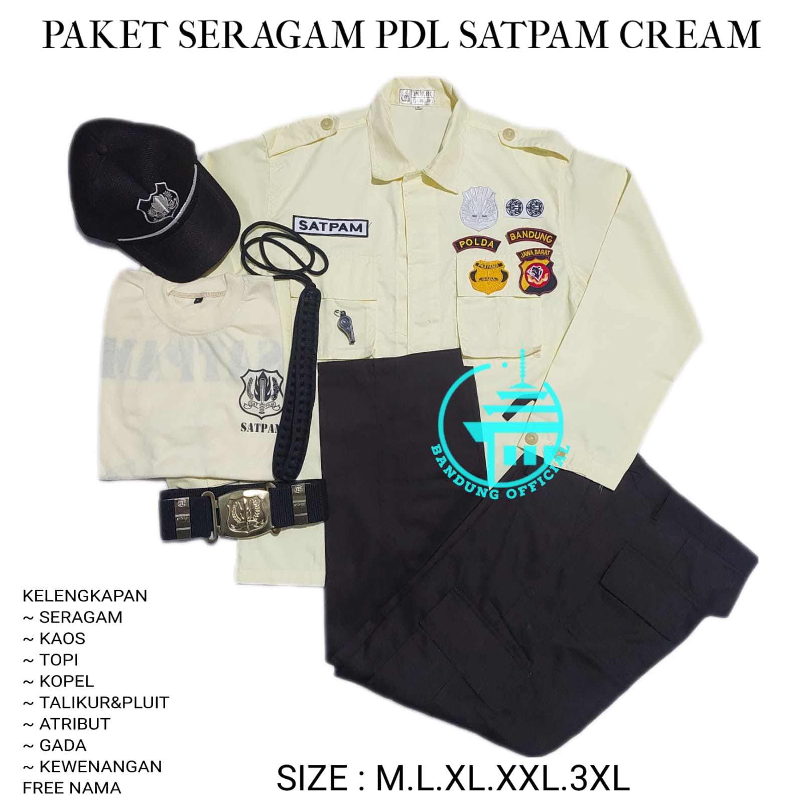 Seragam PDL security terbaru Seragam PDL terbaru paket LENGKAP /Seragam ...