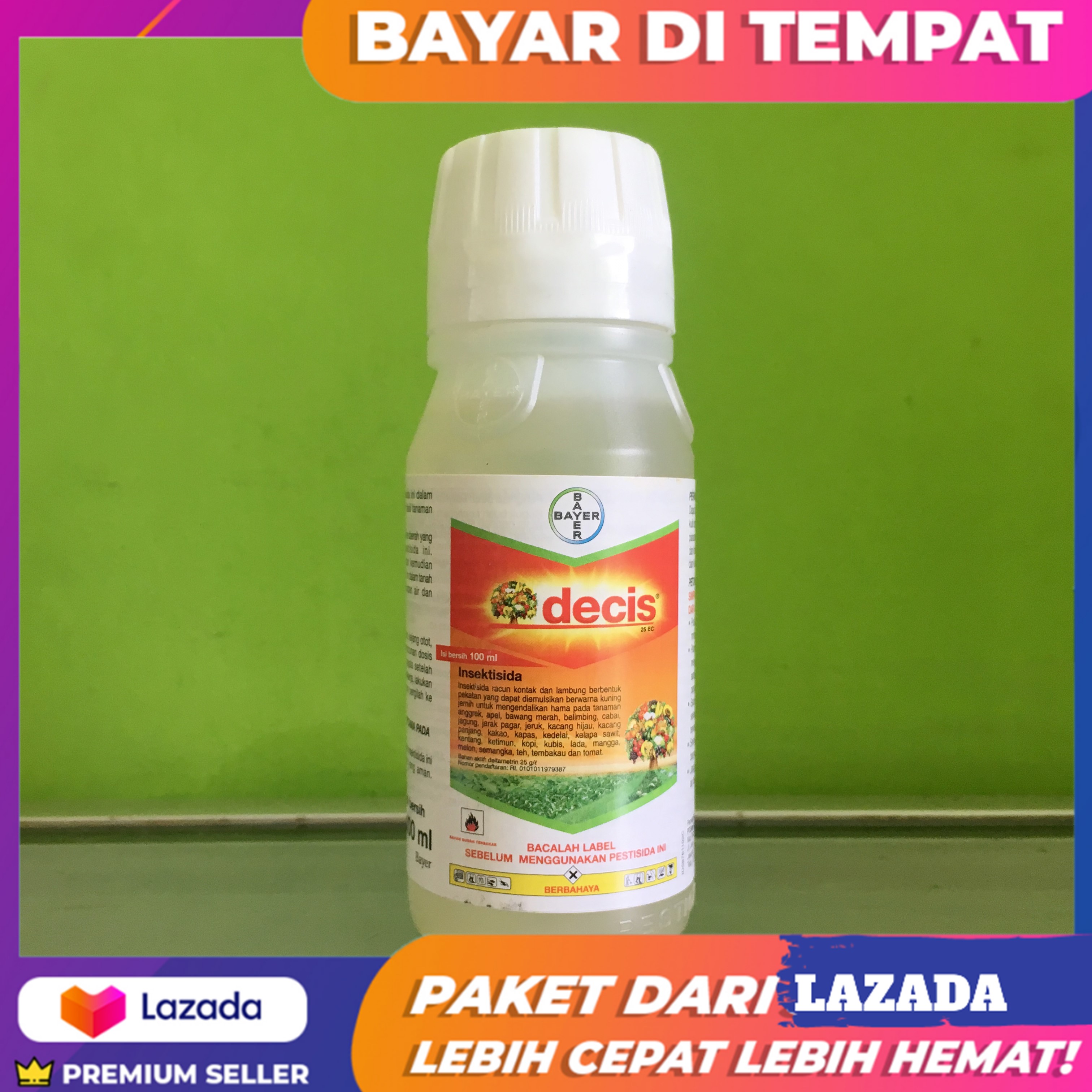 DECIS 25 EC 100 ML INSEKTISIDA PESTISIDA OBAT PEMBASMI HAMA BAYER ...