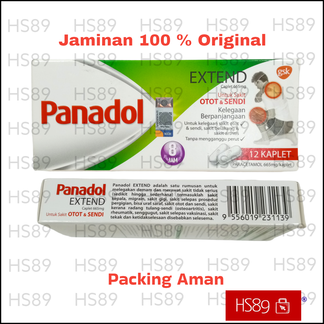 Panadol Extend Obat Pereda Nyeri Otot Sendi Joint per Box isi 12 tablet ...