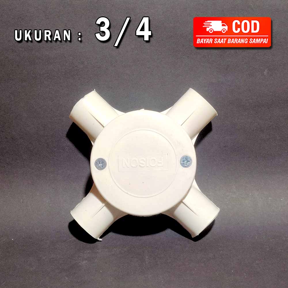 TDUS T DUS TEDUS CABANG 4 UKURAN 20MM ATAU 3/4 | Lazada Indonesia