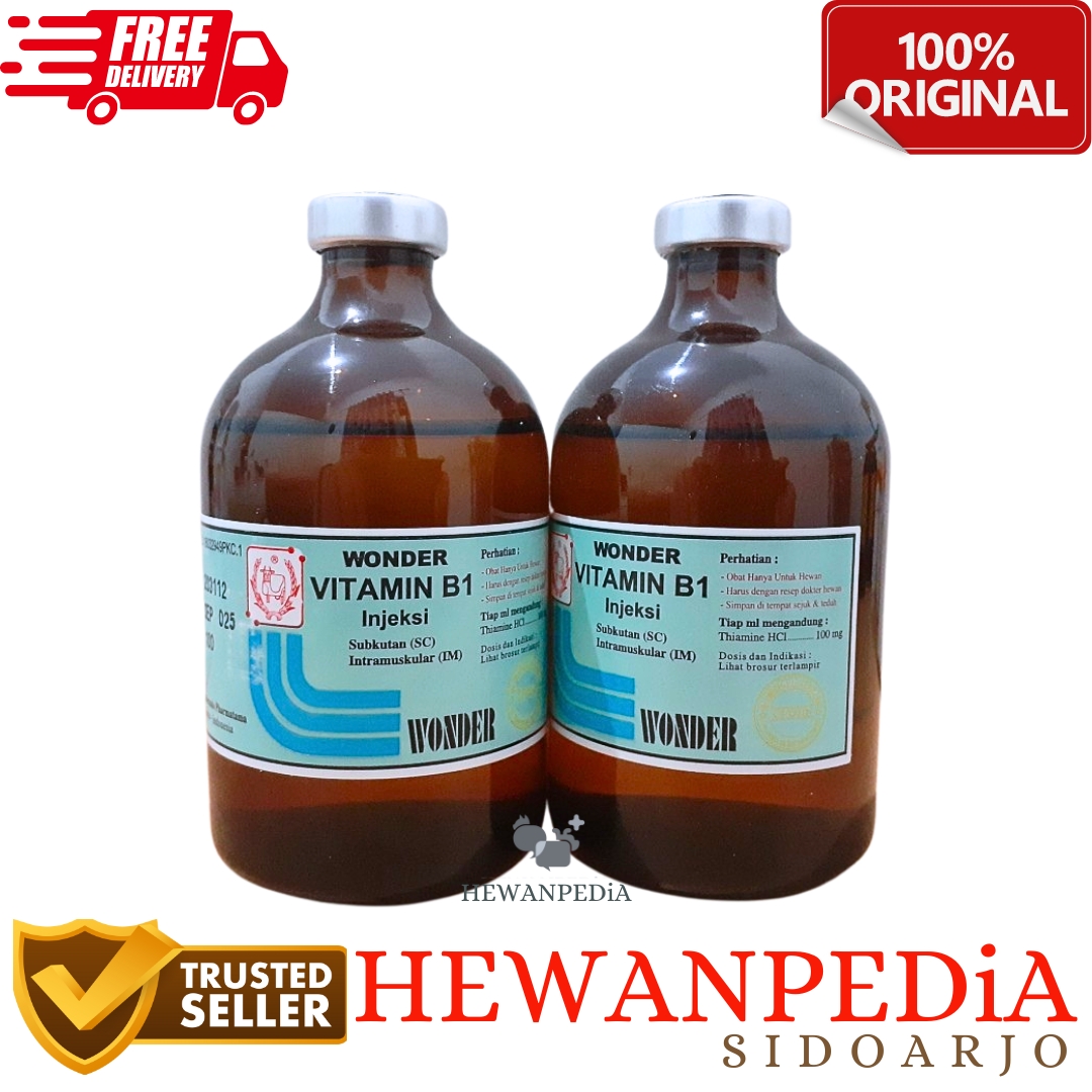 WONDER VITAMIN B1 100 ml HEWANPEDIA - Vitamin B 1 Untuk Kesehatan Hewan ...