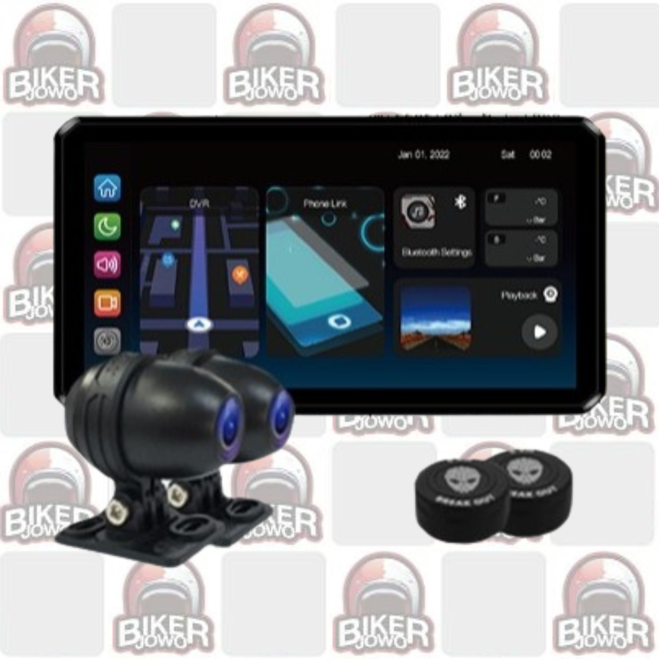 Alien Rider Smart Motorcycle System Camera Tire Pressure Blind Spot ...