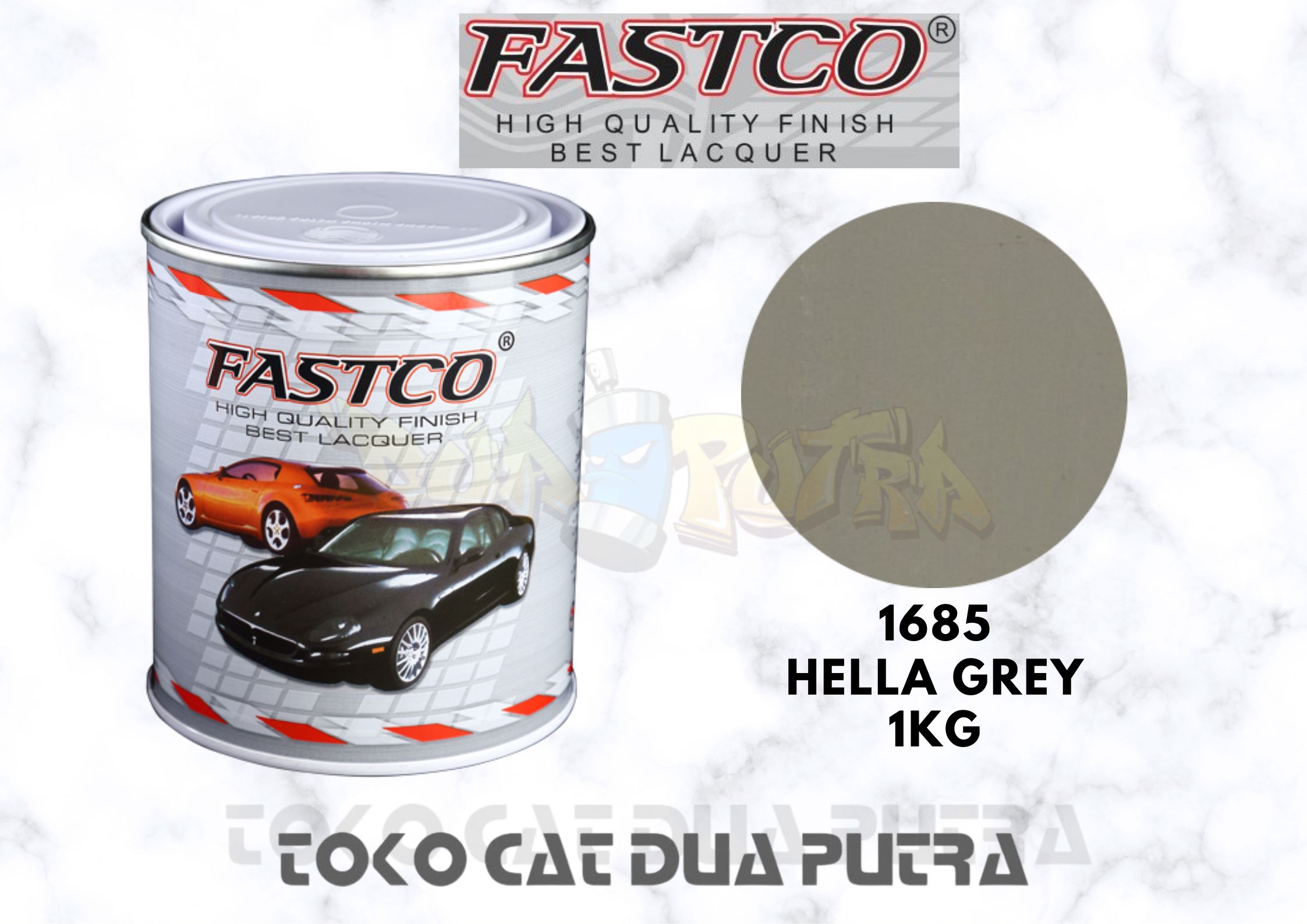 Cat Duco Fastco 1Kg 1685 Hella Grey | Lazada Indonesia