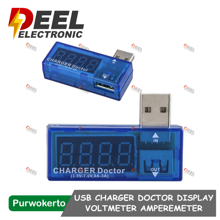 USB CHARGER DOCTOR DISPLAY VOLTMETER AMPEREMETER DIGITAL MULTITESTER ...
