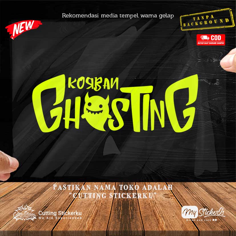 Cutting Stiker Korban Ghosting Devil Variasi Motor Cover Mobil Sticker ...