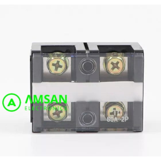 Terminal Block 60A 2P 3P TC-602 TC-603 2 3 Pole 600V | Lazada Indonesia