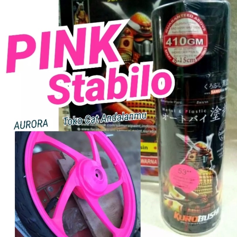 Pilox Samurai Fluorescent Pink 53 Stabilo Merah Muda Jambu Cat Pilok ...