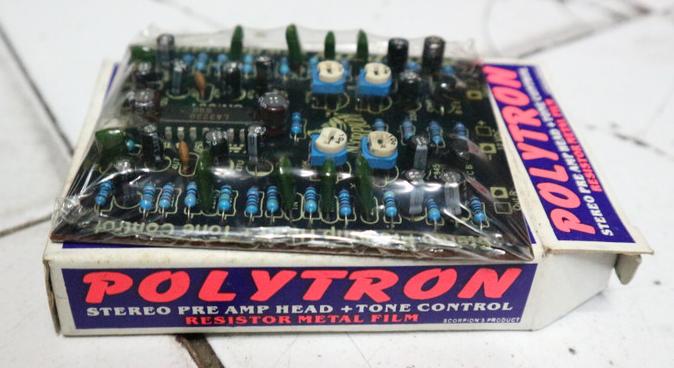 RAKITAN KIT POLYTRON STREO PRE AMP HEAD+TONE CONTROL RESISTOR METAL ...