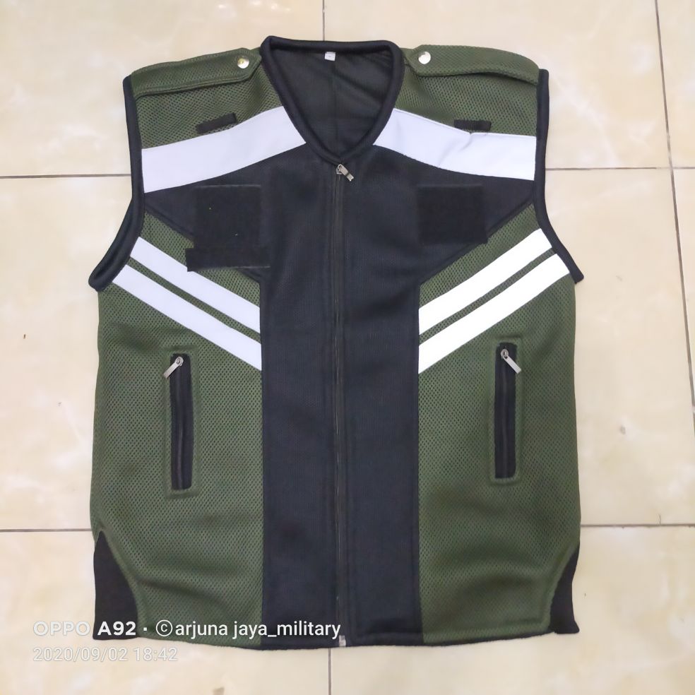 Rompi polos hijau army,rompi polpp ,rompi safety | Lazada Indonesia