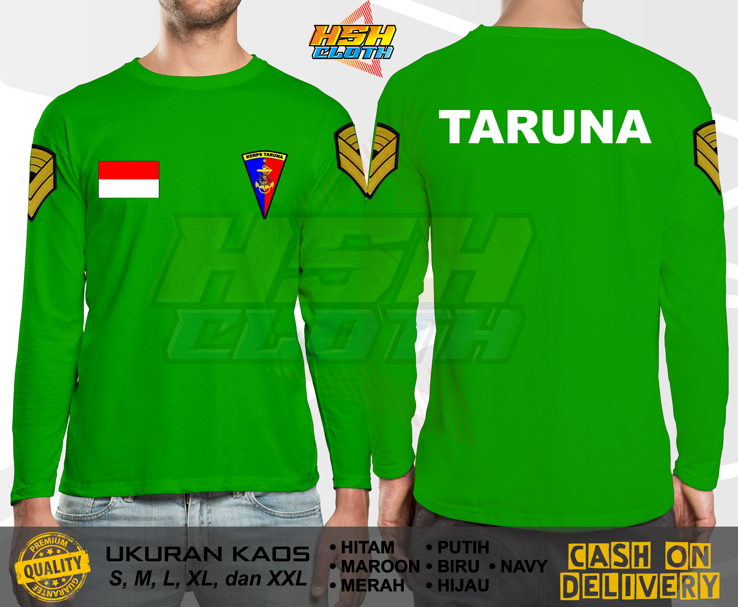 Kaos Lengan Panjang KORPS TARUNA PELAYARAN Bisa Custom - HSHCloth | Lazada Indonesia