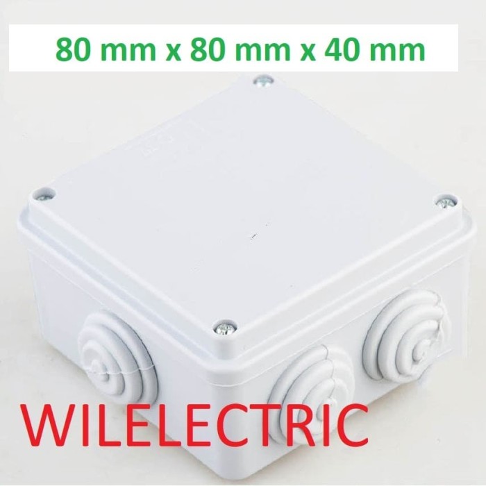 Junction box 8 x 8 x 4 cm abu abu duradus MG 6 way kotak | Lazada Indonesia