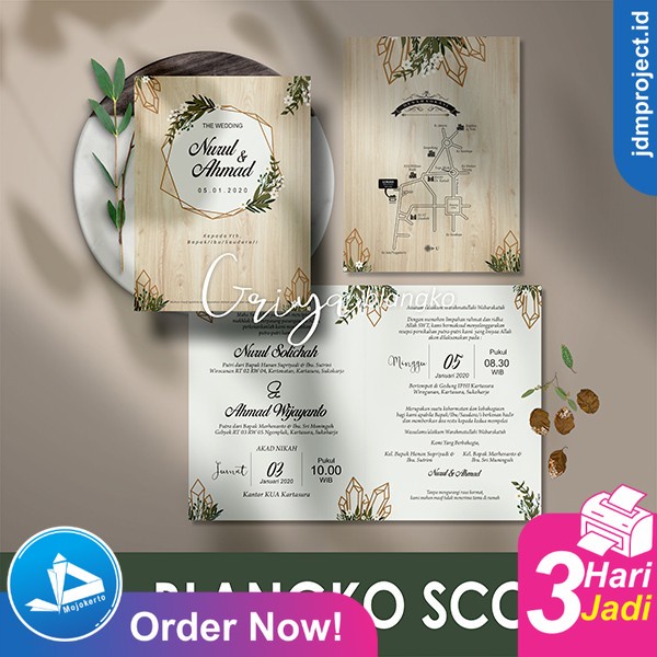 SCC-012 BLANKO Undangan Pernikahan GRIYA BLANGKO seri 2 Terbaru Harga ...