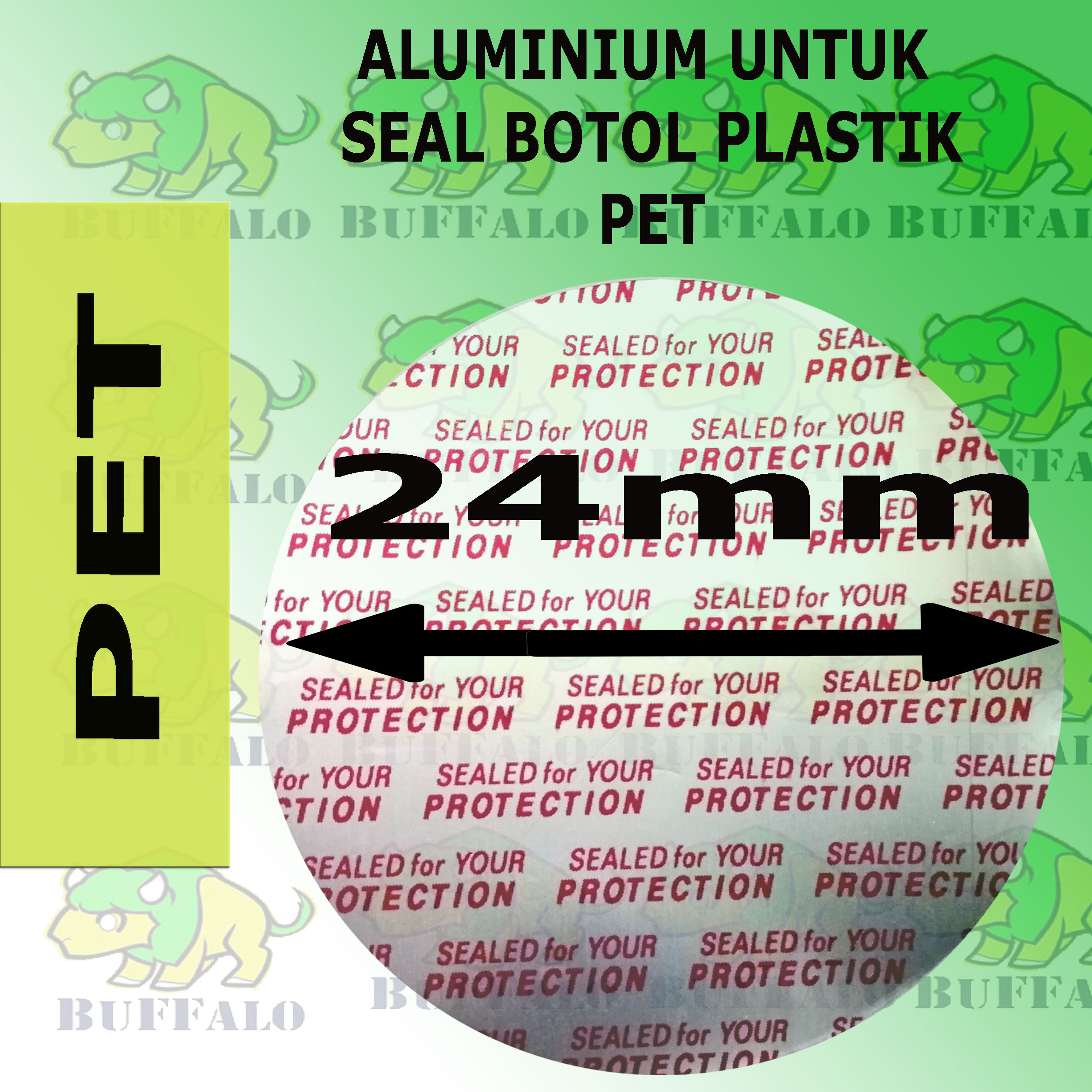 100 lembar Segel Aluminium Foil Botol Plastik PET | Lazada Indonesia