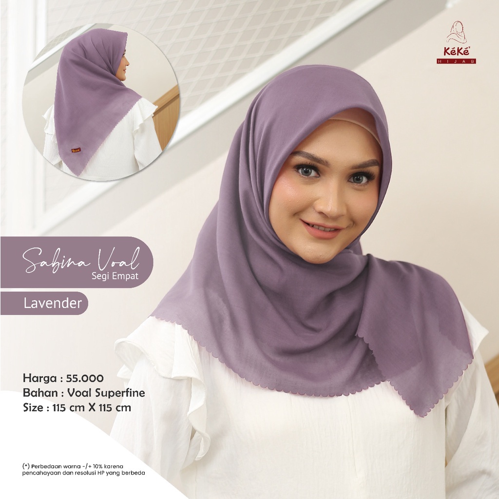 KERUDUNG DAILY HIJAB SABINA VOAL ULTRA SEGI EMPAT KEKE | Lazada Indonesia