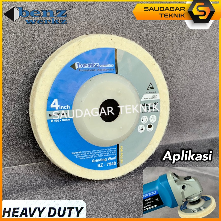 Mata Gerinda Poles Stainless Steel Wool Poles 4 Inch Grinding Wool 4" | Lazada Indonesia