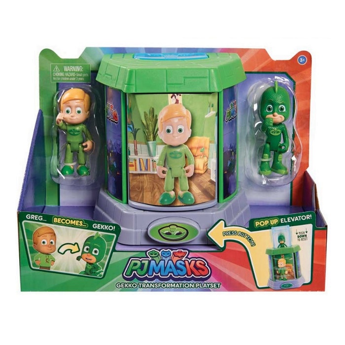PJ Masks Catboy Owlette Gekko Transformation Elevator Playset Action ...
