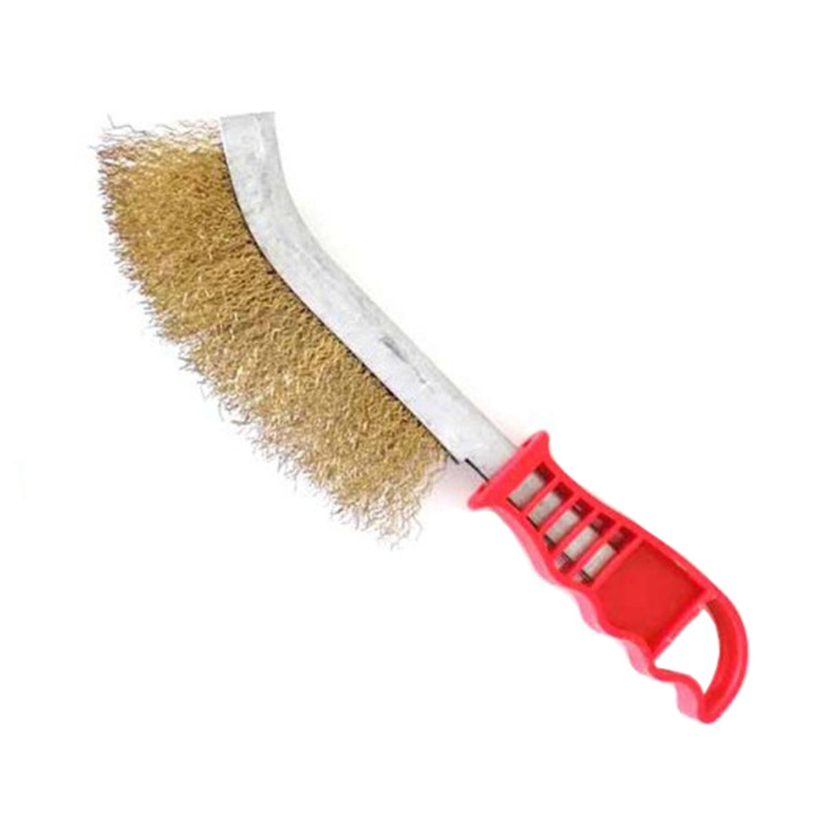 Sikat Kawat Baja Kuningan Gagang PVC Sikat Kawat Model Parang / Sikat ...