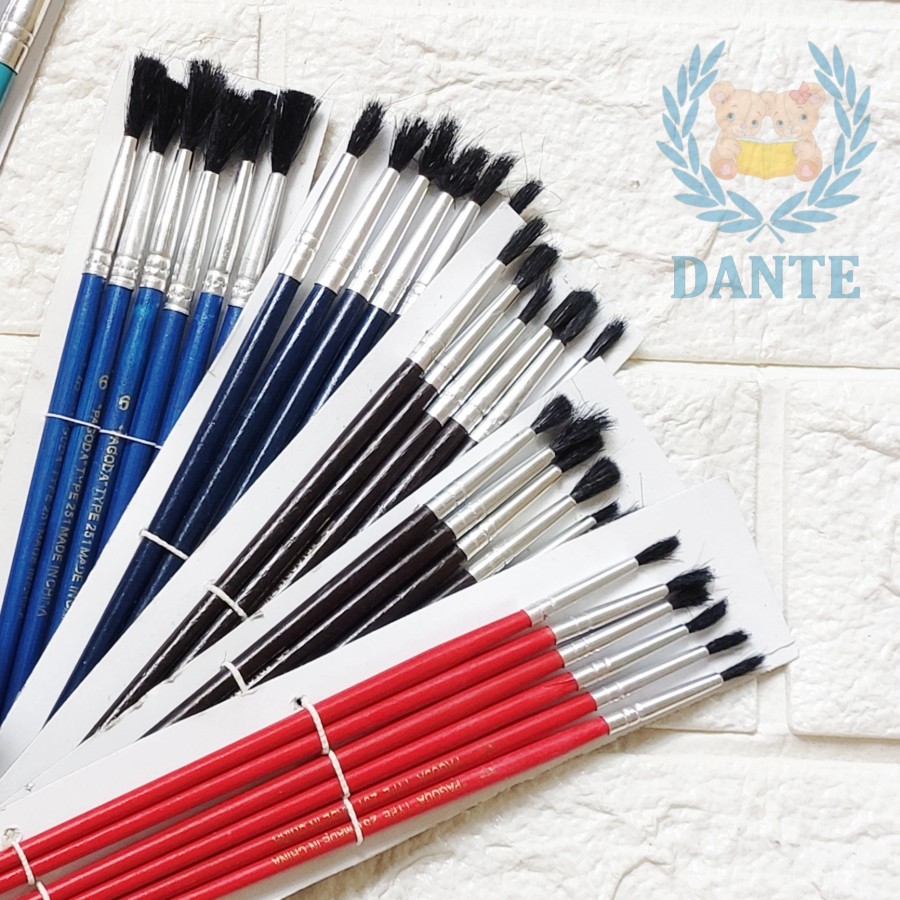 Kuas Lukis Xeho Hitam No 1-12 | Lazada Indonesia