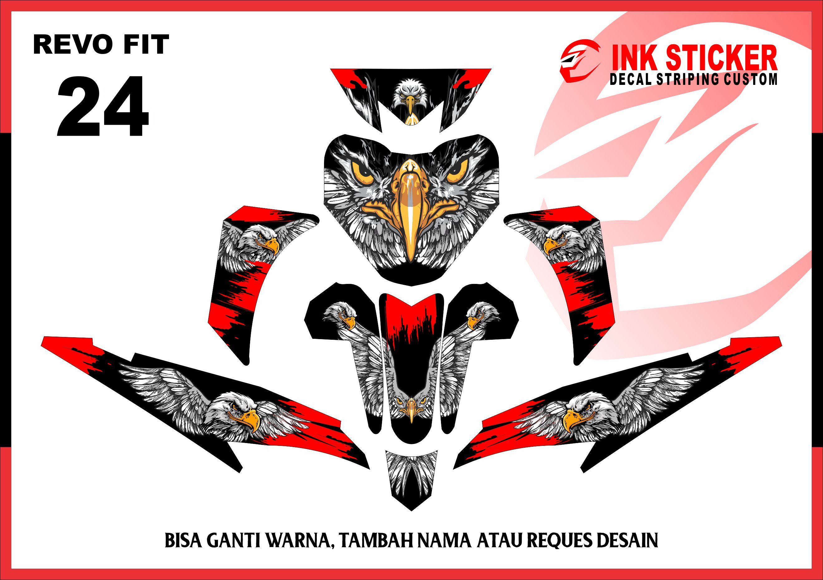 Sticker Decal REVO FIT, Sticker Decal REVO INJEKSI Desain 24 | Lazada ...