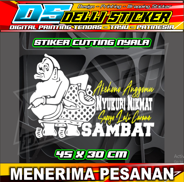 Stiker Cutting Gambar Wayang Ukuran 45x30cm - Stiker Cutting Wayang ... Stiker Cutting Gambar Wayang Ukuran 45x30cm - Stiker Cutting Wayang ...
