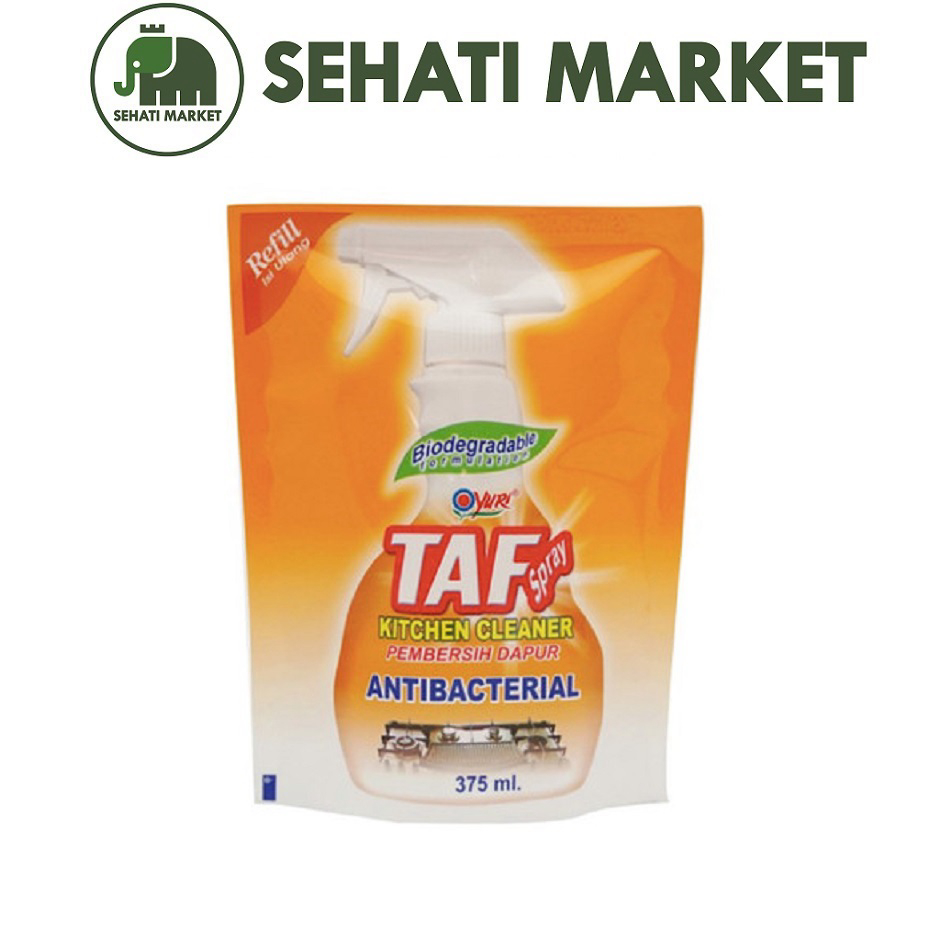 YURI TAF SPRAY KITCHEN CLEANER ANTIBACTERIAL REFILL 375ml | Lazada ...