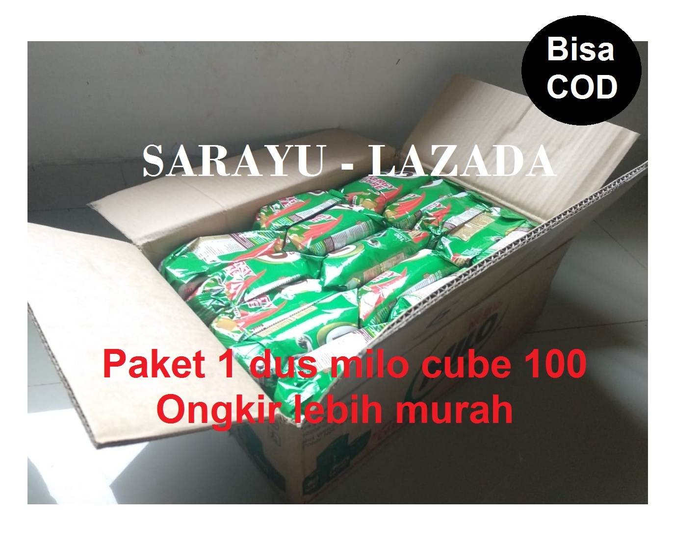 1 DUS Milo Cube isi 100 (24 bungkus) Ori/Import Toko Sarayu exp Mei ...
