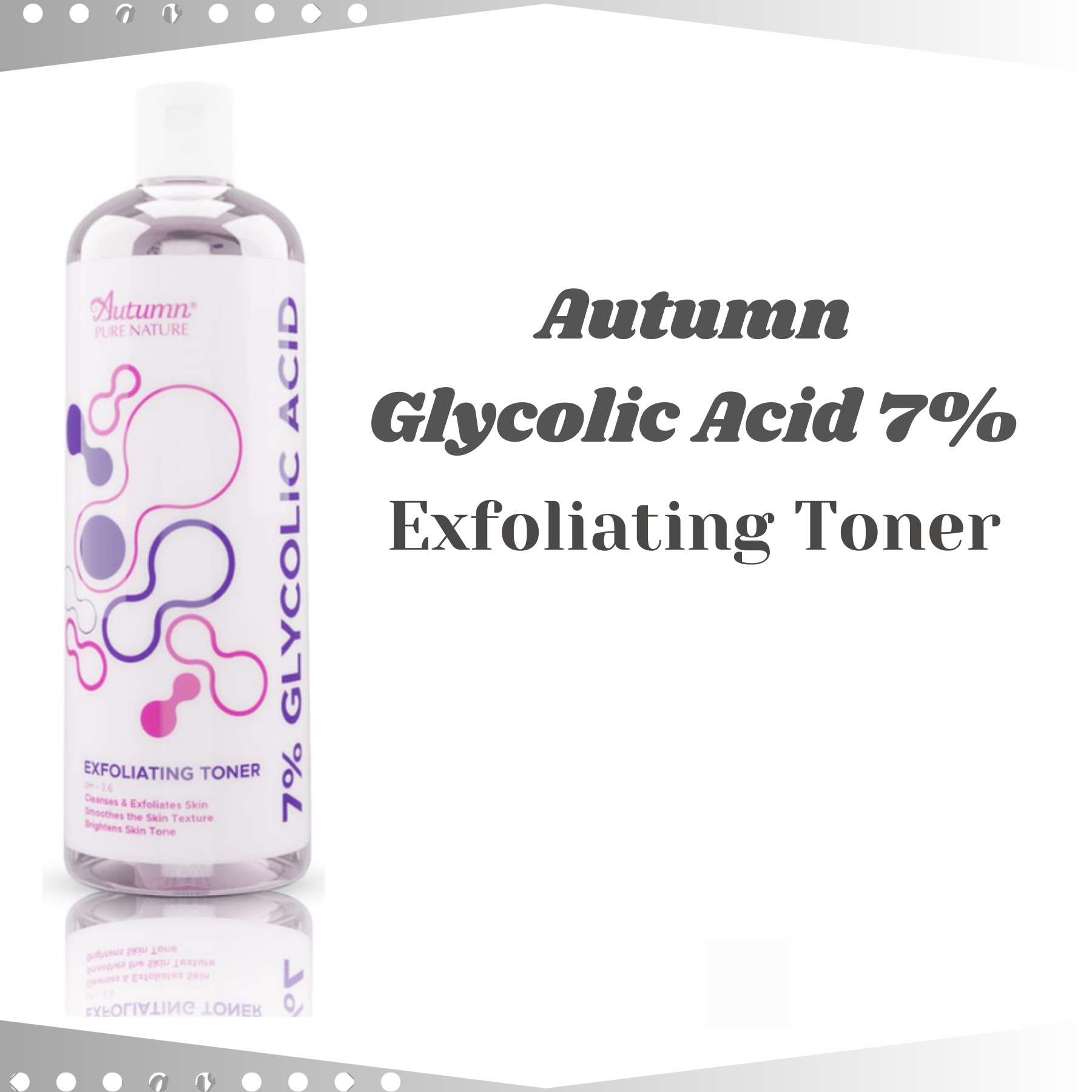 Autumn Glycolic Acid 7% Toning Solution Exfoliating Toner 500ml/Toner ...