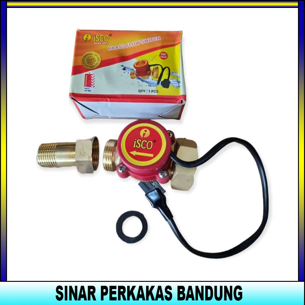 Flow Switch ISCO / Otomatis Pompa Air Booster Electrik 3/4" + Sock ...