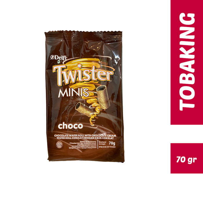 Twister Minis Wafer Roll Mini Choco Black Vanilla 70gr | Lazada Indonesia