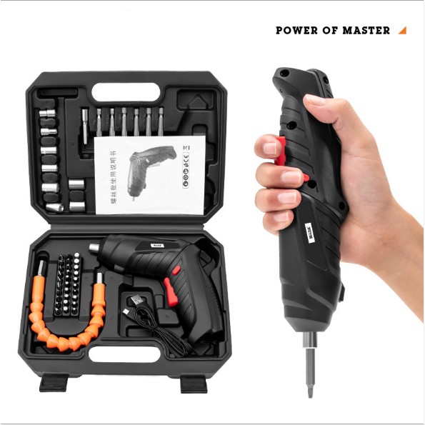 Folding Mesin Bor Obeng Baterai Li-ion - Toolbox Set - Cordless ...