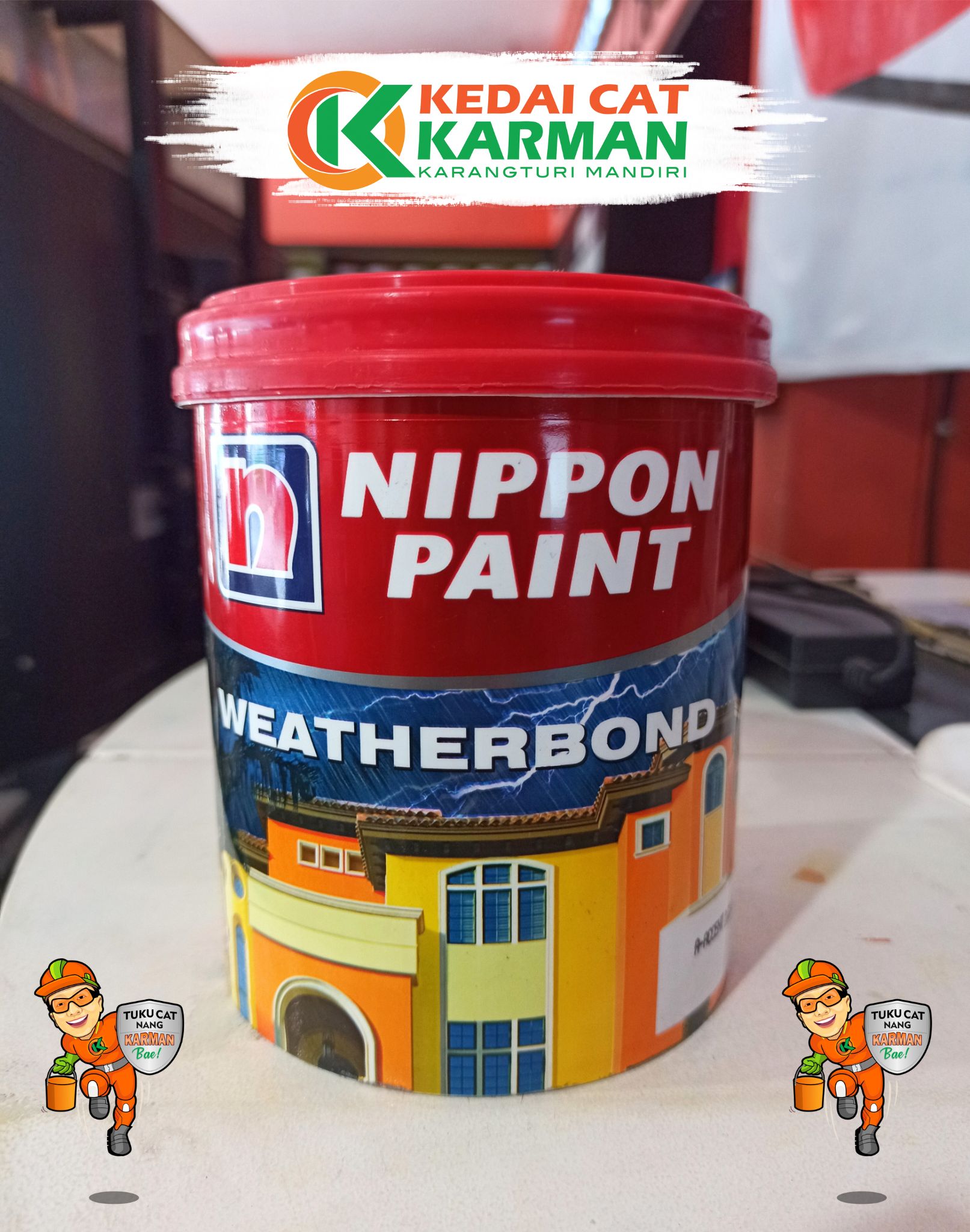 CAT TEMBOK EXTERIOR NIPPON PAINT WEATHERBOND - CAT TEMBOK LUAR NIPPON ...