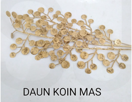 Daun Artificial Emas Koin / Daun Artifisial Emas / Tanaman Artificial ...