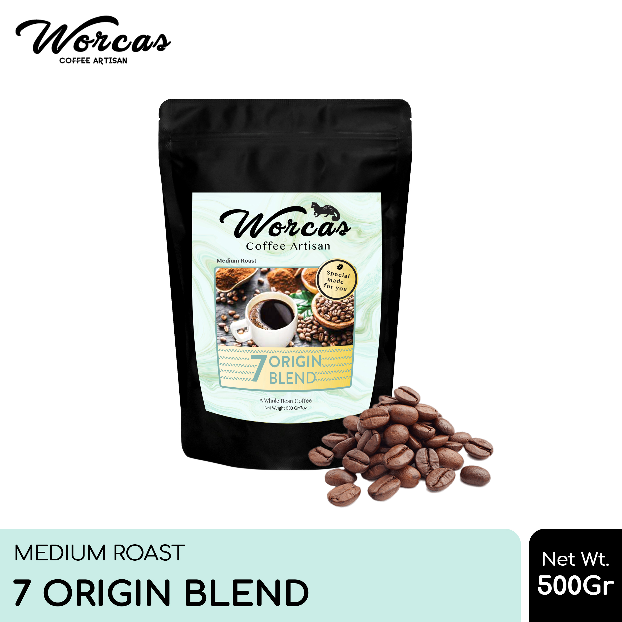 WORCAS Kopi 7 Origin Blend 500 Gram - Medium Roast | Lazada Indonesia