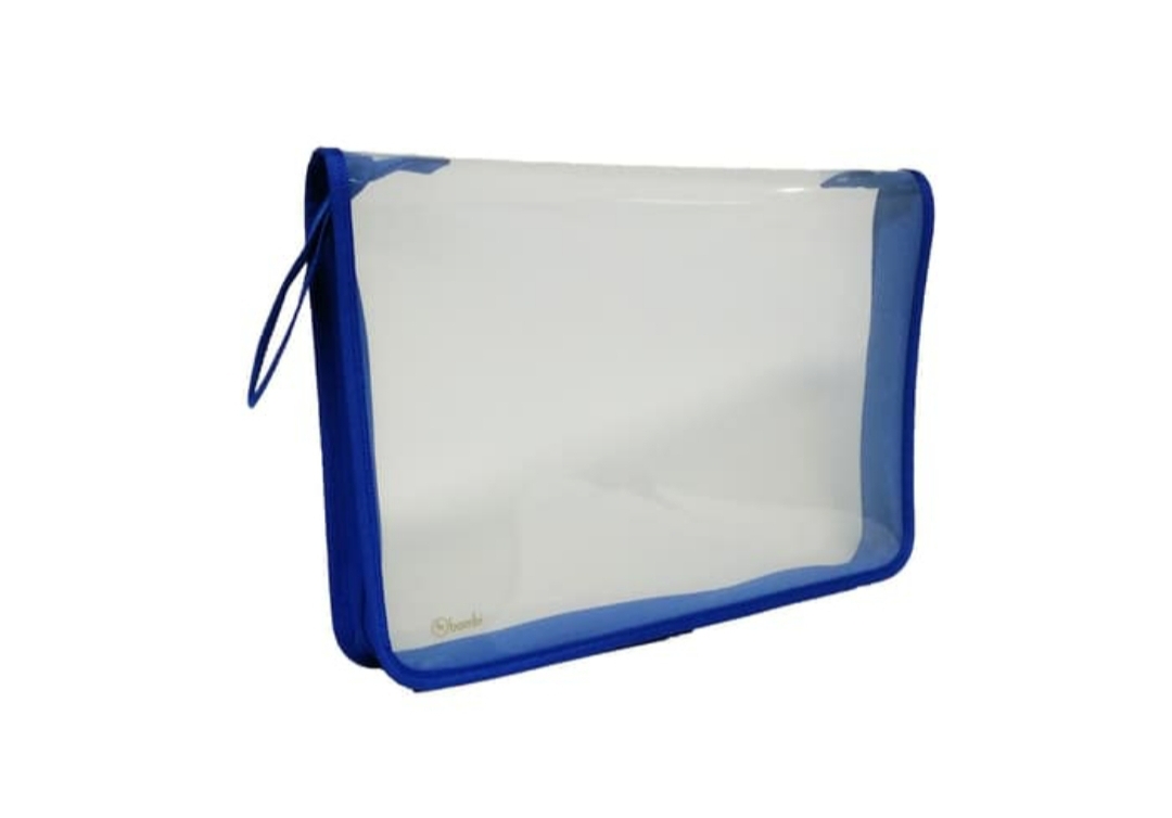 Bambi 5321 Zipper Bag Folio Biru. Map plastik resleting | Lazada Indonesia