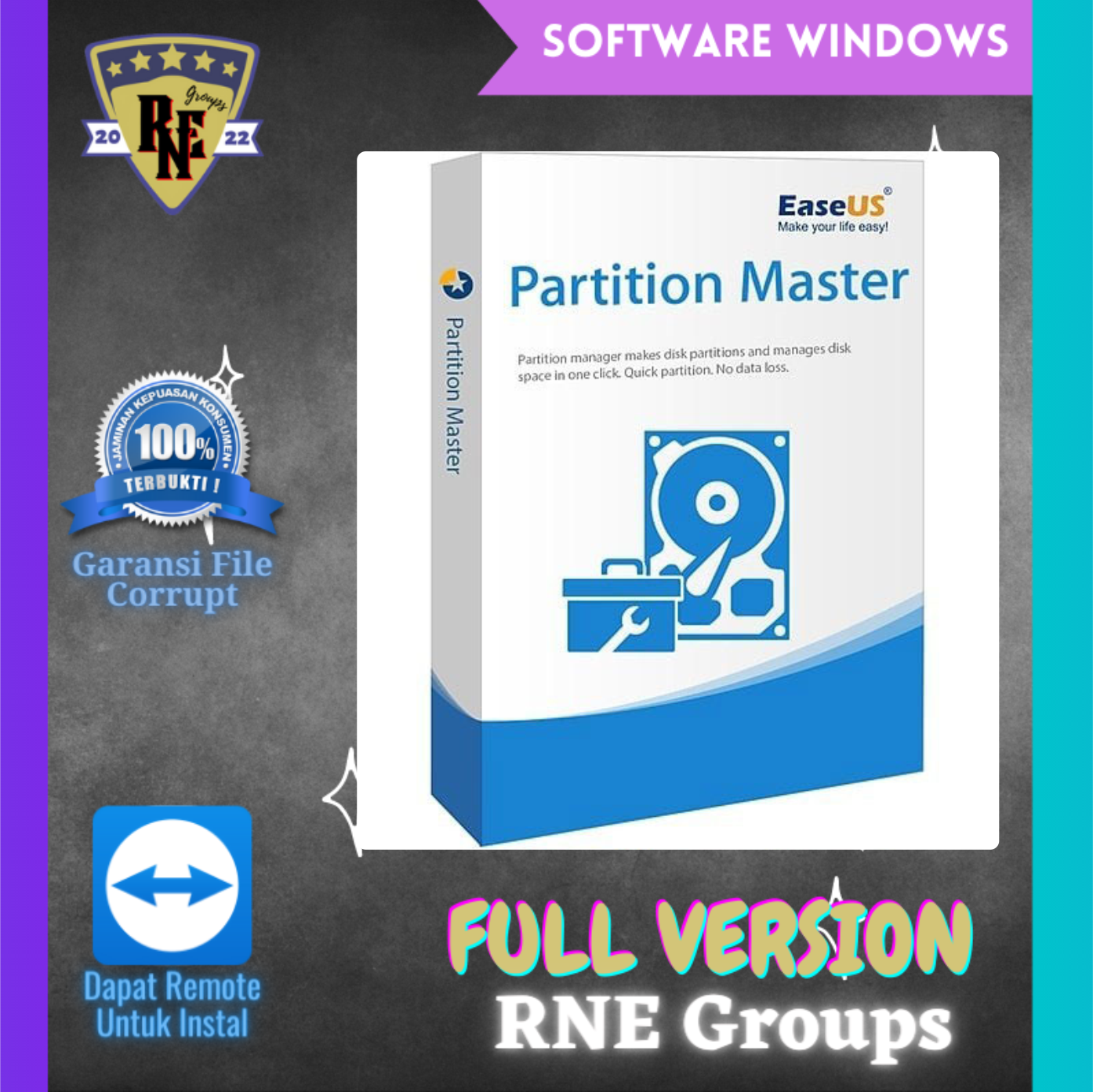 EASEUS Partition Master 16.8 Full Version Software PC | Lazada Indonesia