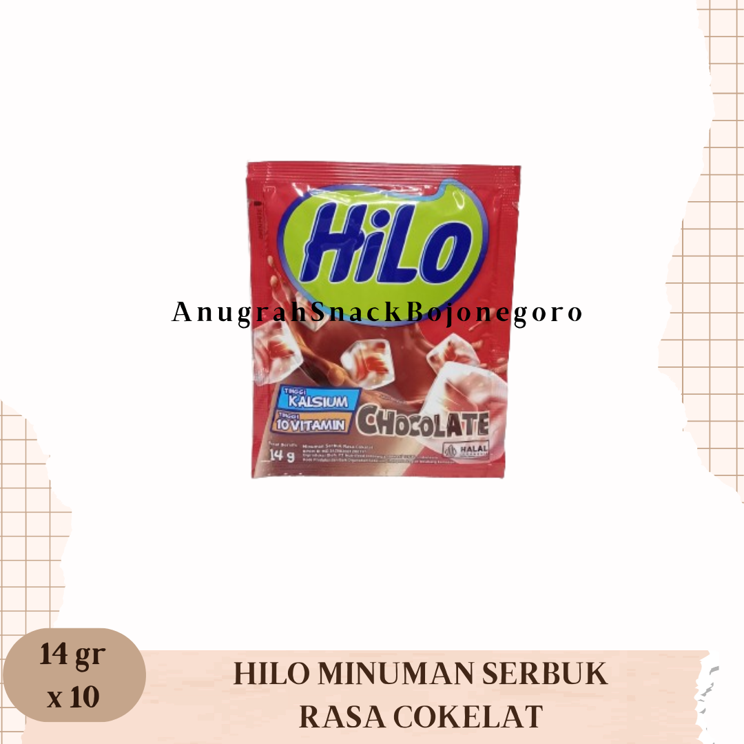 HiLo Minuman Serbuk Rasa Cokelat Renceng 14gr x 10 | Lazada Indonesia