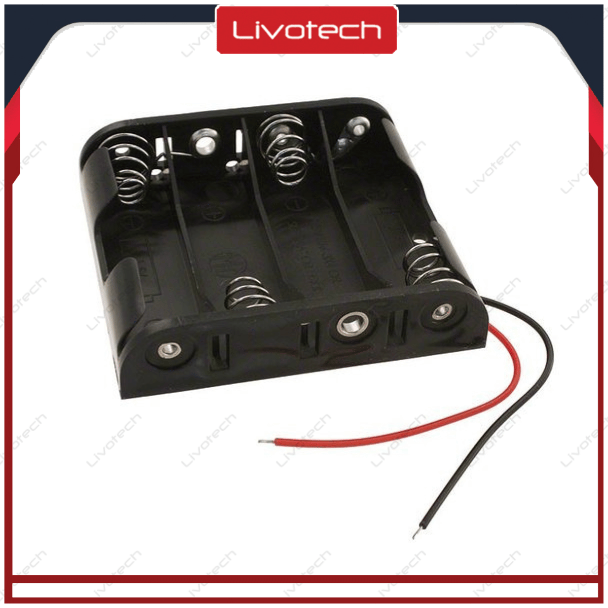 Tempat Baterai 4x AA Seri 4 Slot Battery Holder Case Box Dudukan 4XAA ...