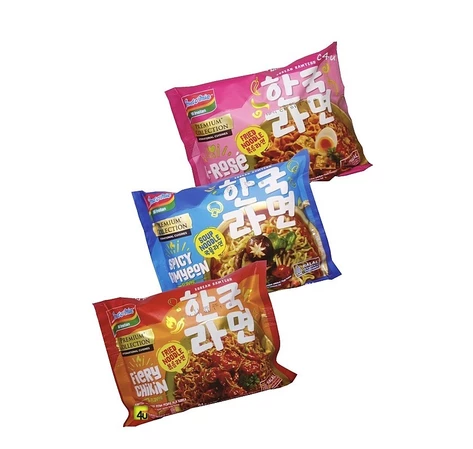 INDOMIE PREMIUM Korean Ramyeon K-Rose | Spicy Ramyeon | Fiery Chikin ...
