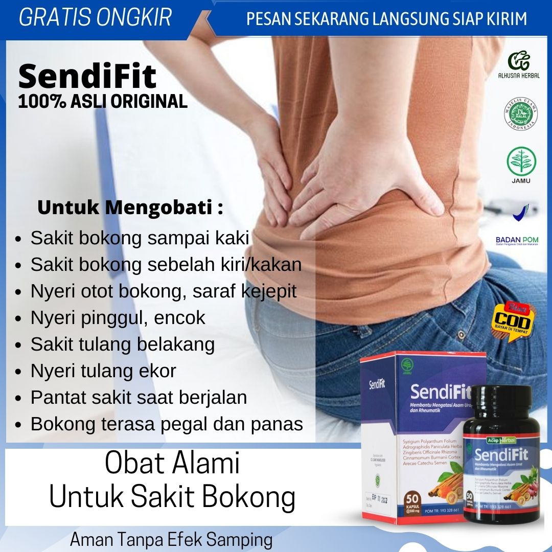 Sendifit Kapsul Solusi Obat Sakit Bokong Sampai Kaki 100 Obat Sakit
