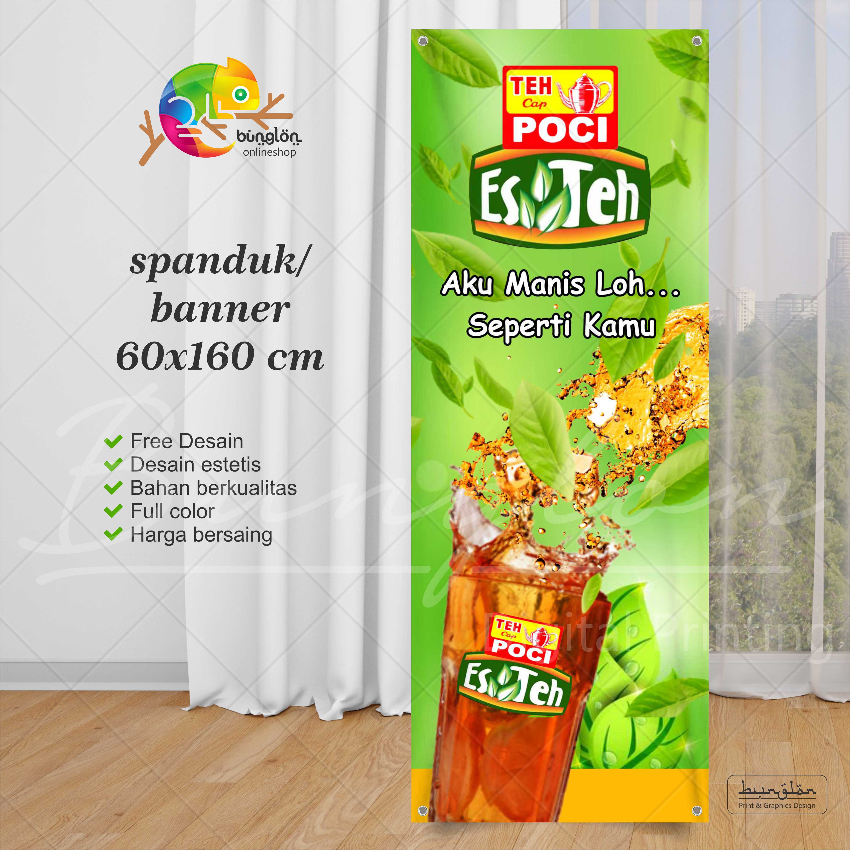 Spanduk Banner Es Teh Poci Aku Manis Seperti Kamu | Lazada Indonesia
