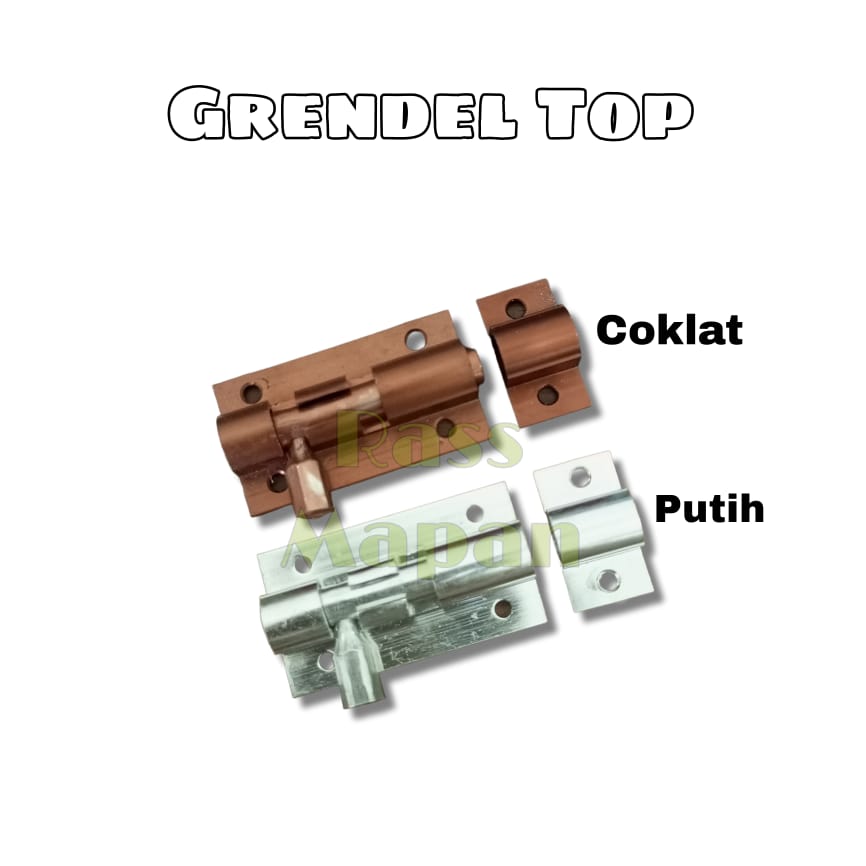Grendel Pintu Top AL Aluminium Tower Bolts 2" | Lazada Indonesia