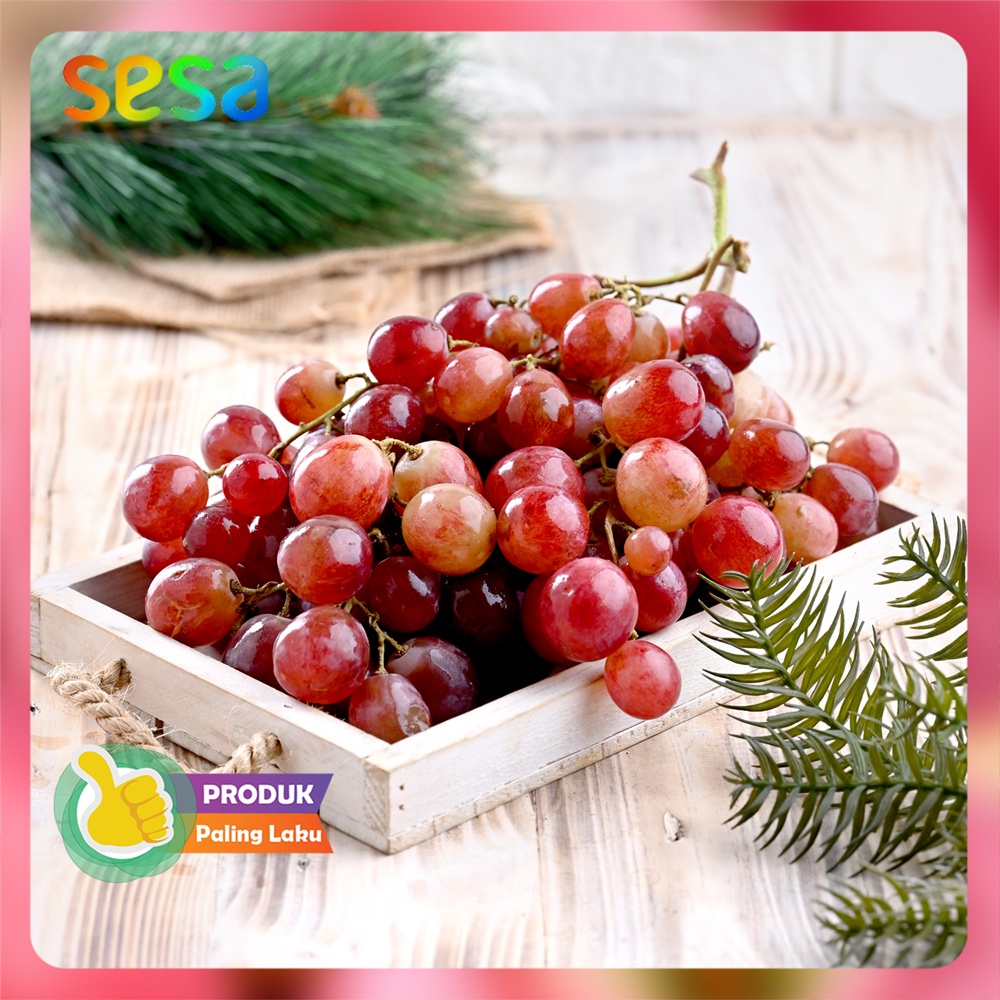 ANGGUR Red Globe 1kg - Buah Fresh Sehat | Lazada Indonesia