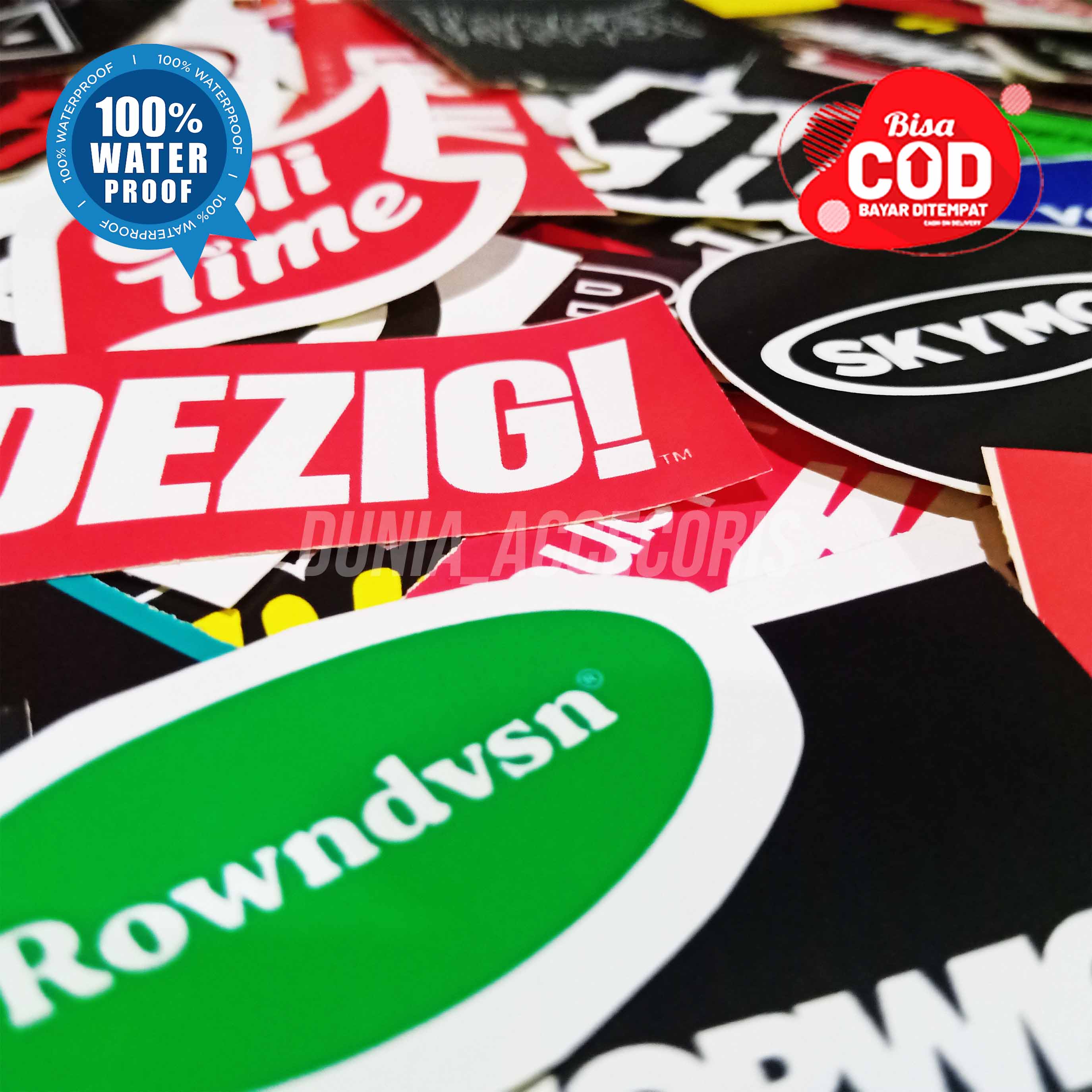 stiker distro brand indonesia 25 lembar sticker motor mobil helm kaca ...